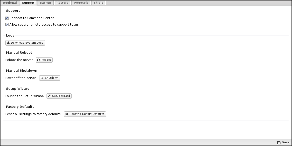 ETM NG Firewall User Guide - General Configuration - Arista